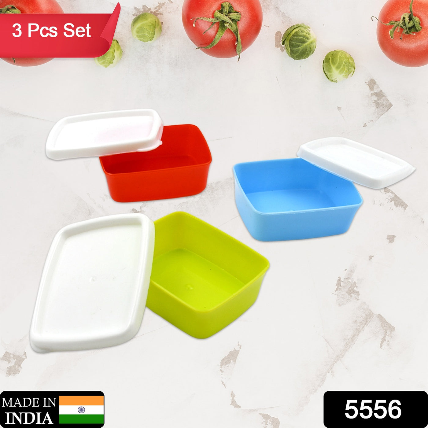 Plastic Airtight Containers Set, Small Plastic Container Set, Rectangu ...