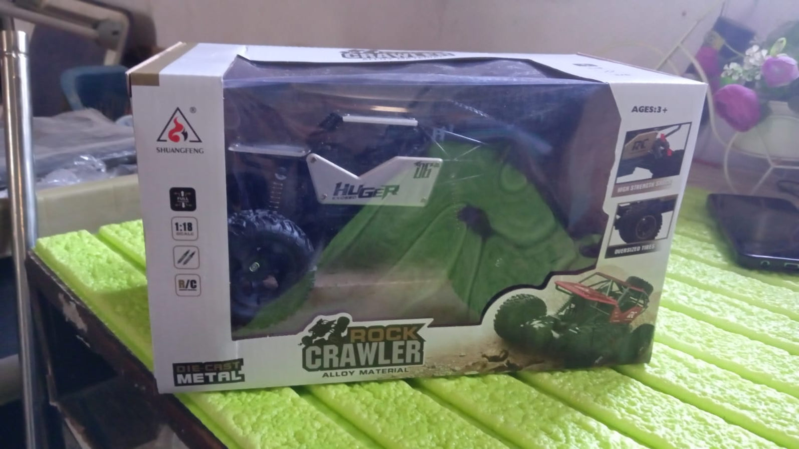 17816 1:18 Scale Rock Crawler Monster RC Truck All Terrain Stunt Racin ...