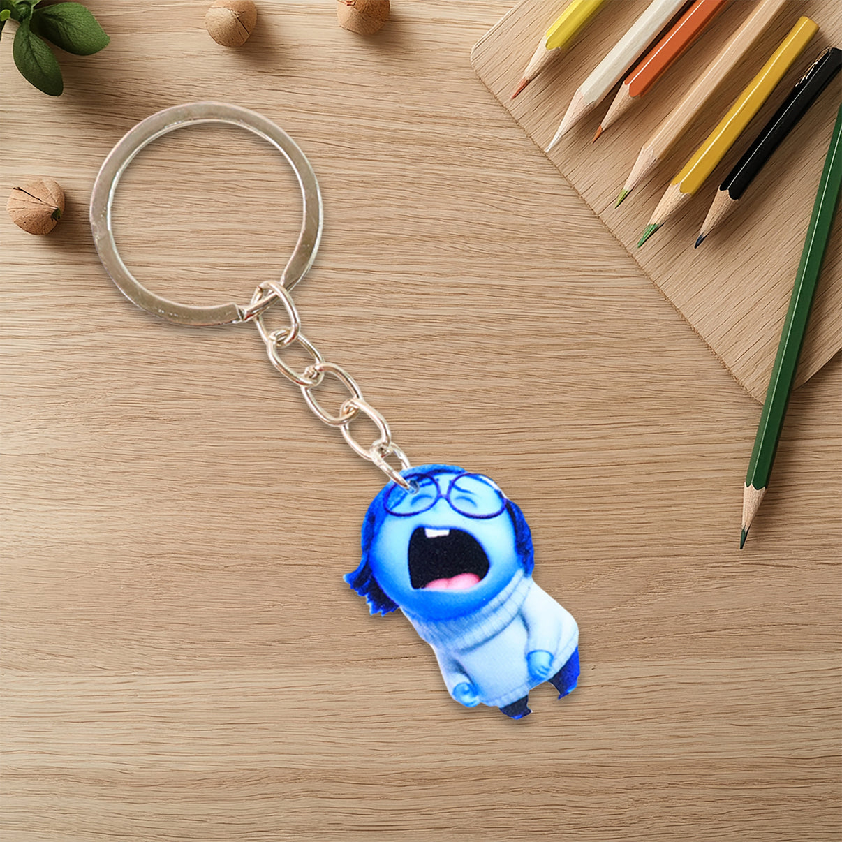 Cute Cartoon Character Girl Keychain For Kids, Bags & Stationery