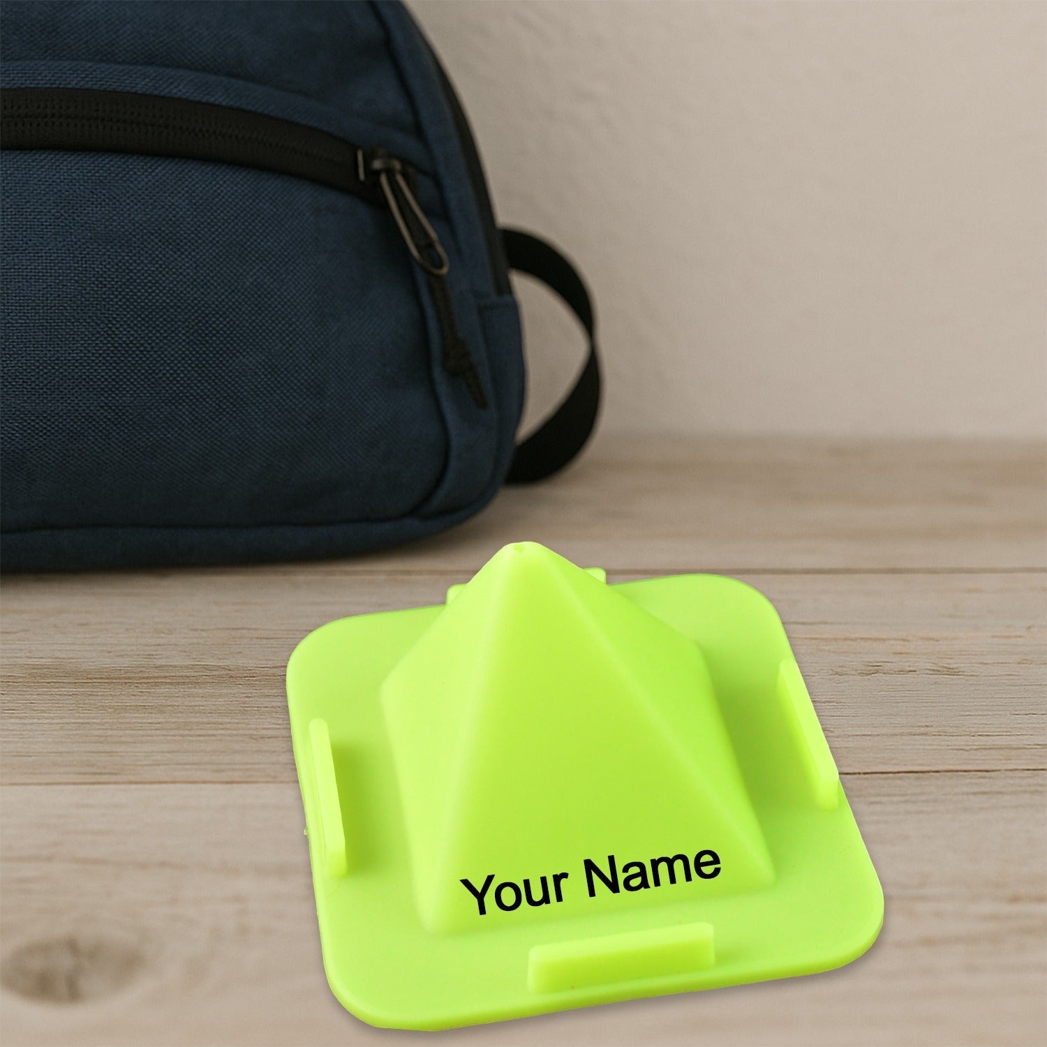 Order Customized Pyramid Shape Mobile Stand - Desk Item Gifts