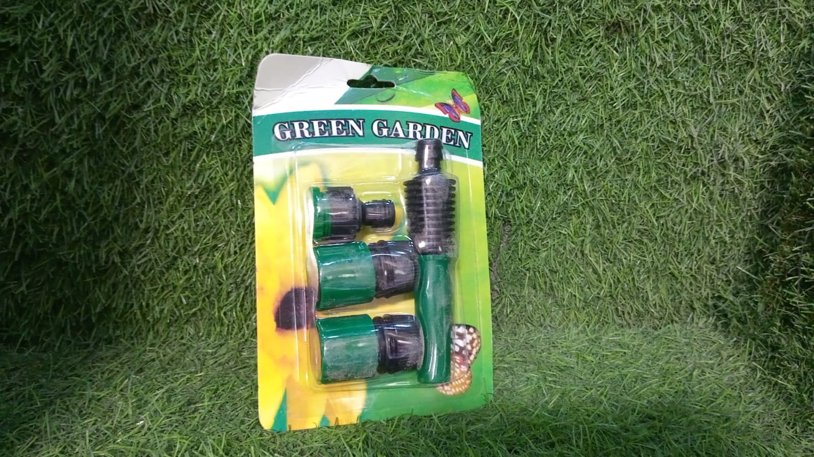 Water Hose Pipe Tap Nozzle Connector Set Fitting Adapter Hose lock Gar ...
