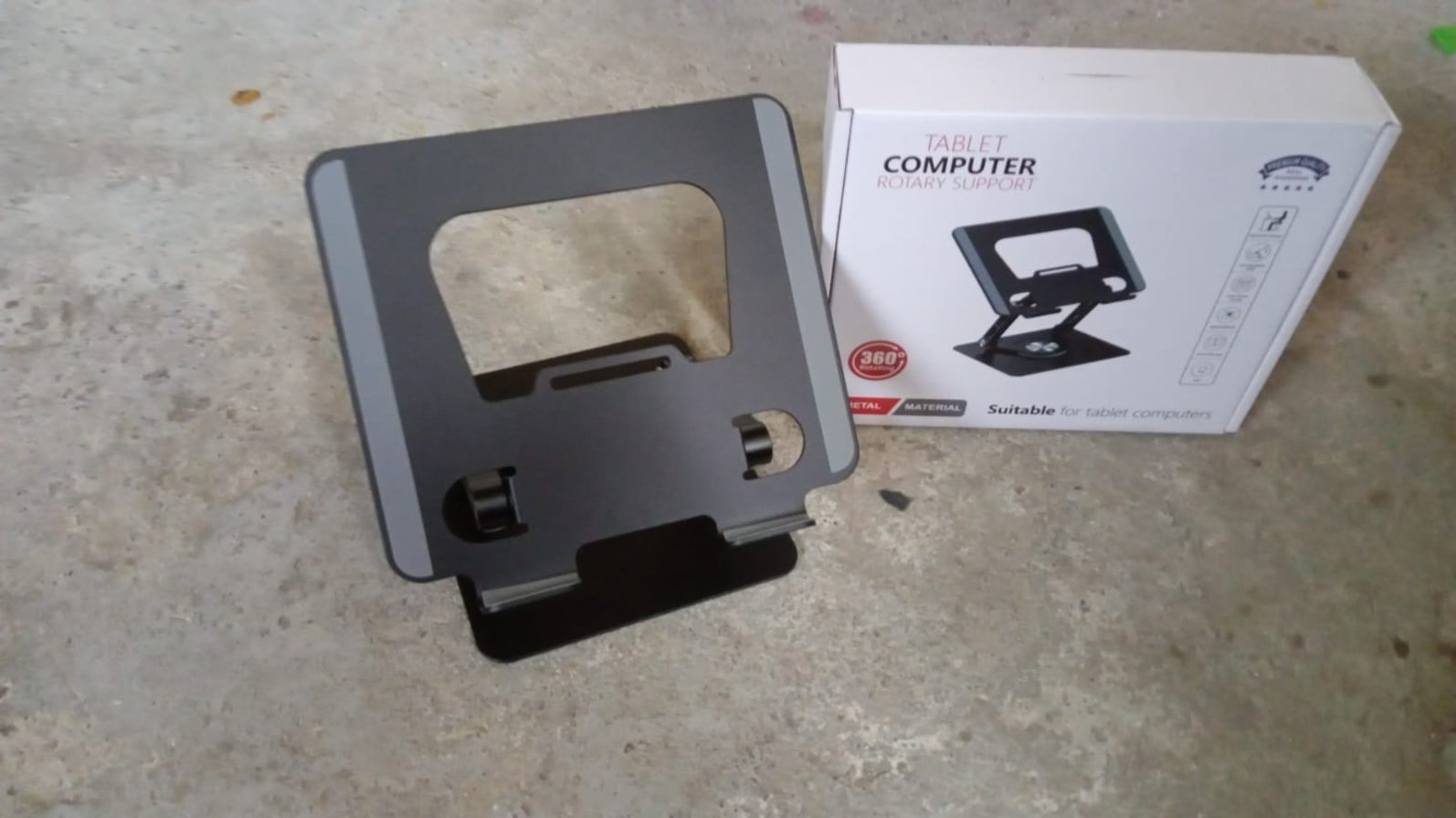 Aluminum Alloy 360°Rotating Bracket, Adjustable Laptop Stand, Portable ...