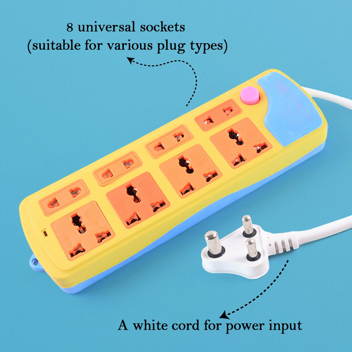 Multi Socket Extension Board (8 Socket / 1 Pc)