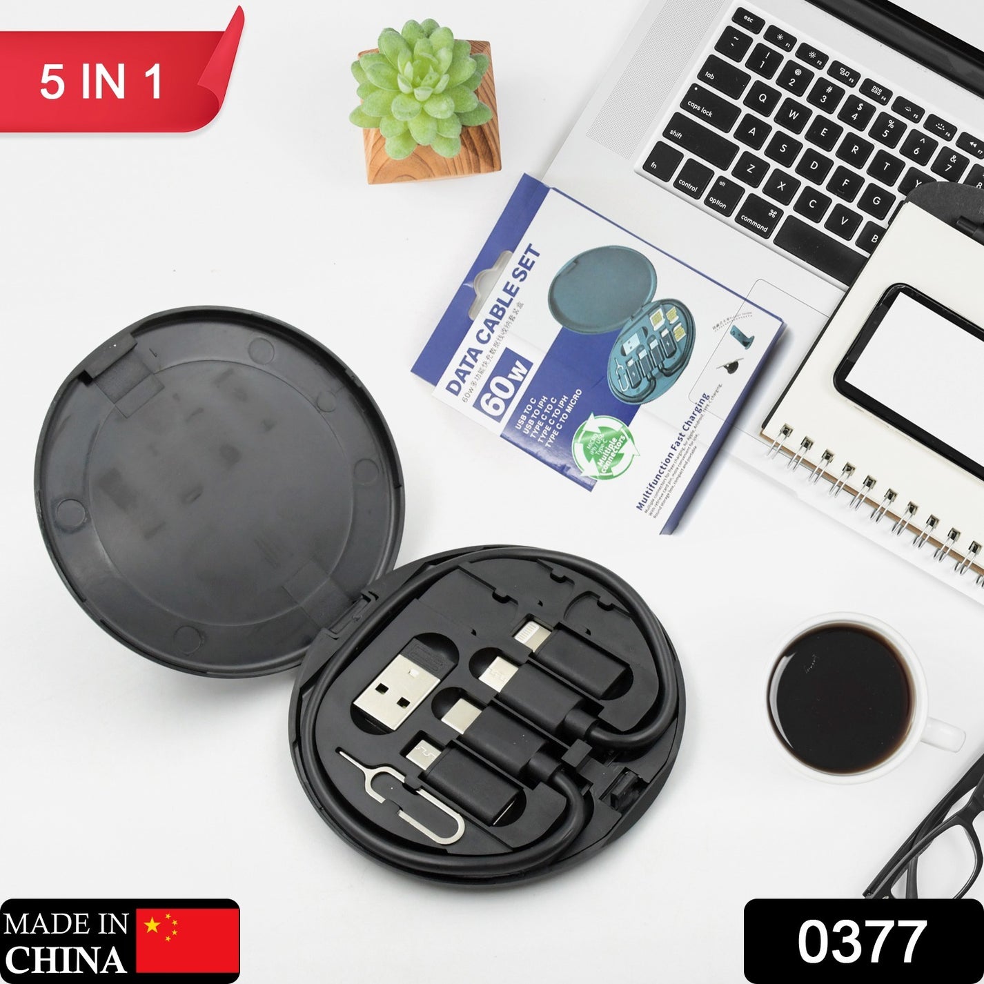 Find Universal Cable Kit for Charging - 5 in 1 Soltuion
