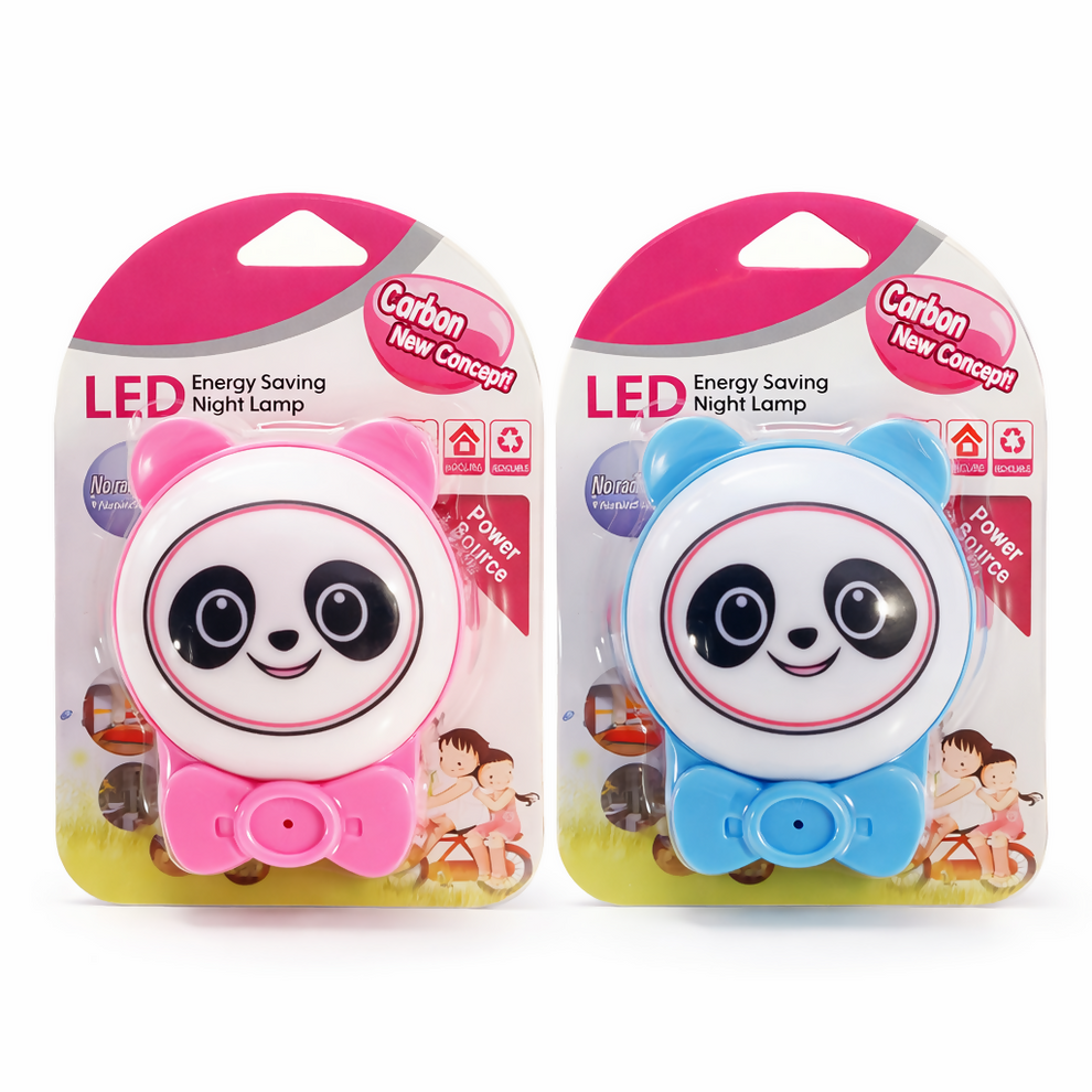 Panda Shape Plug-In LED Night Lamp for Kids Room, Bedroom & Nursery(CO