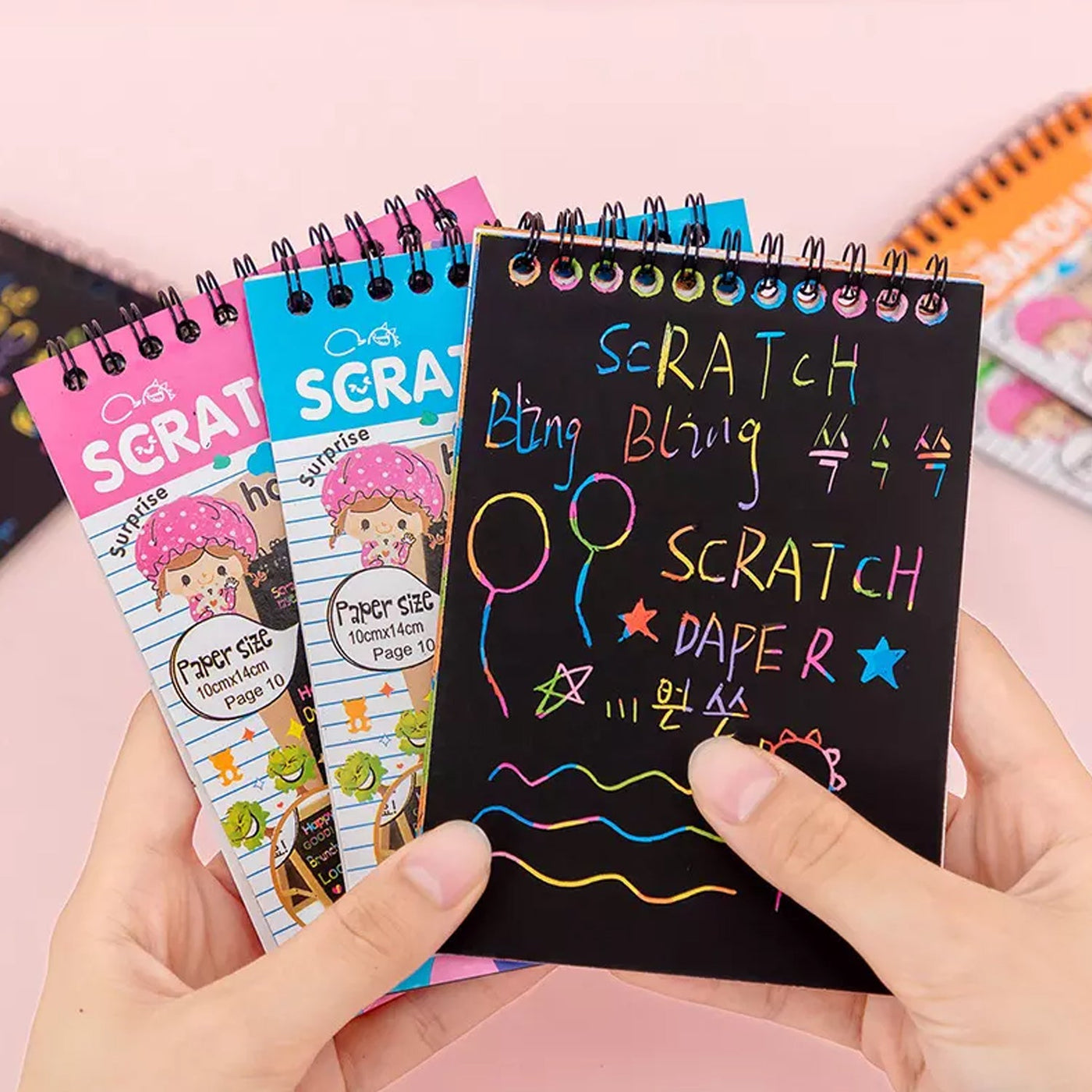 4609 Crafts Rainbow Art Scratch Paper Book Sheets — Deodap