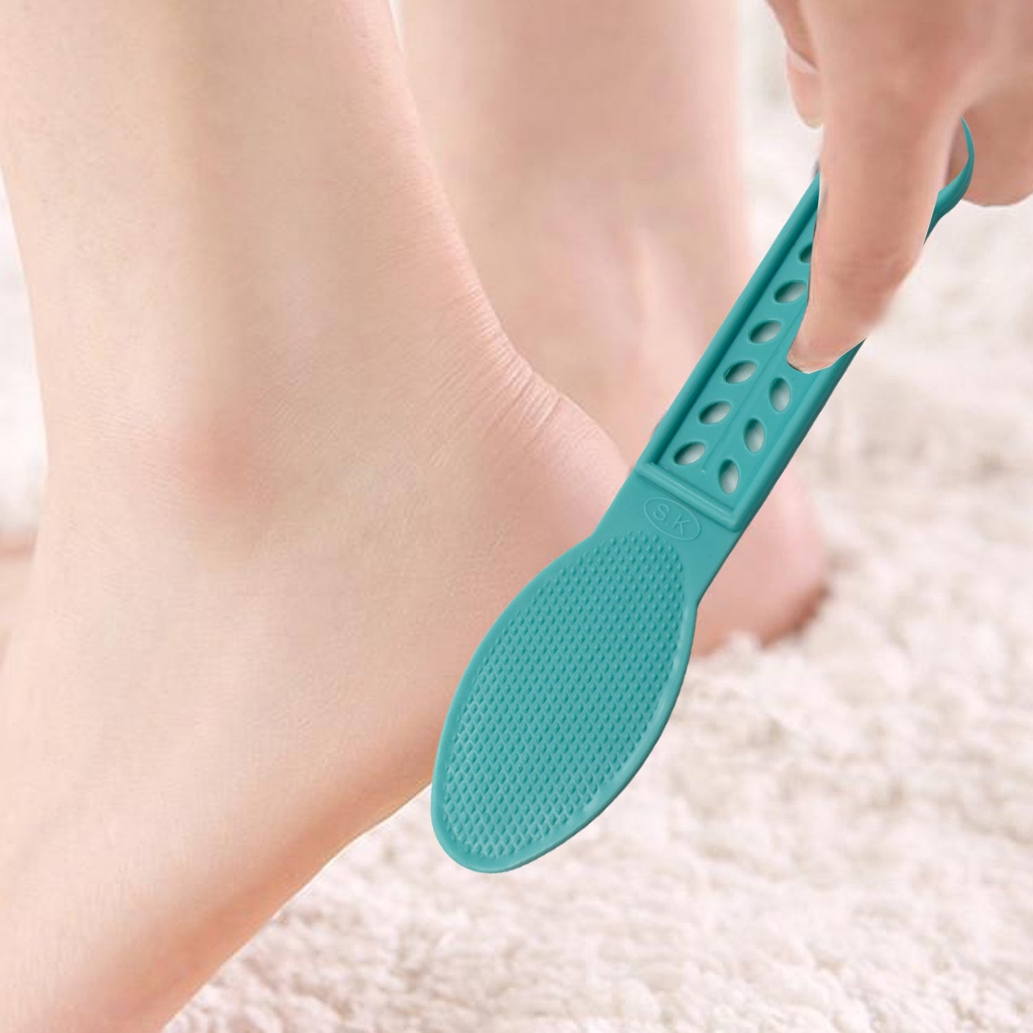6018 Plastic Foot Scrubber Pedicure Foot Care - DeoDap — Deodap