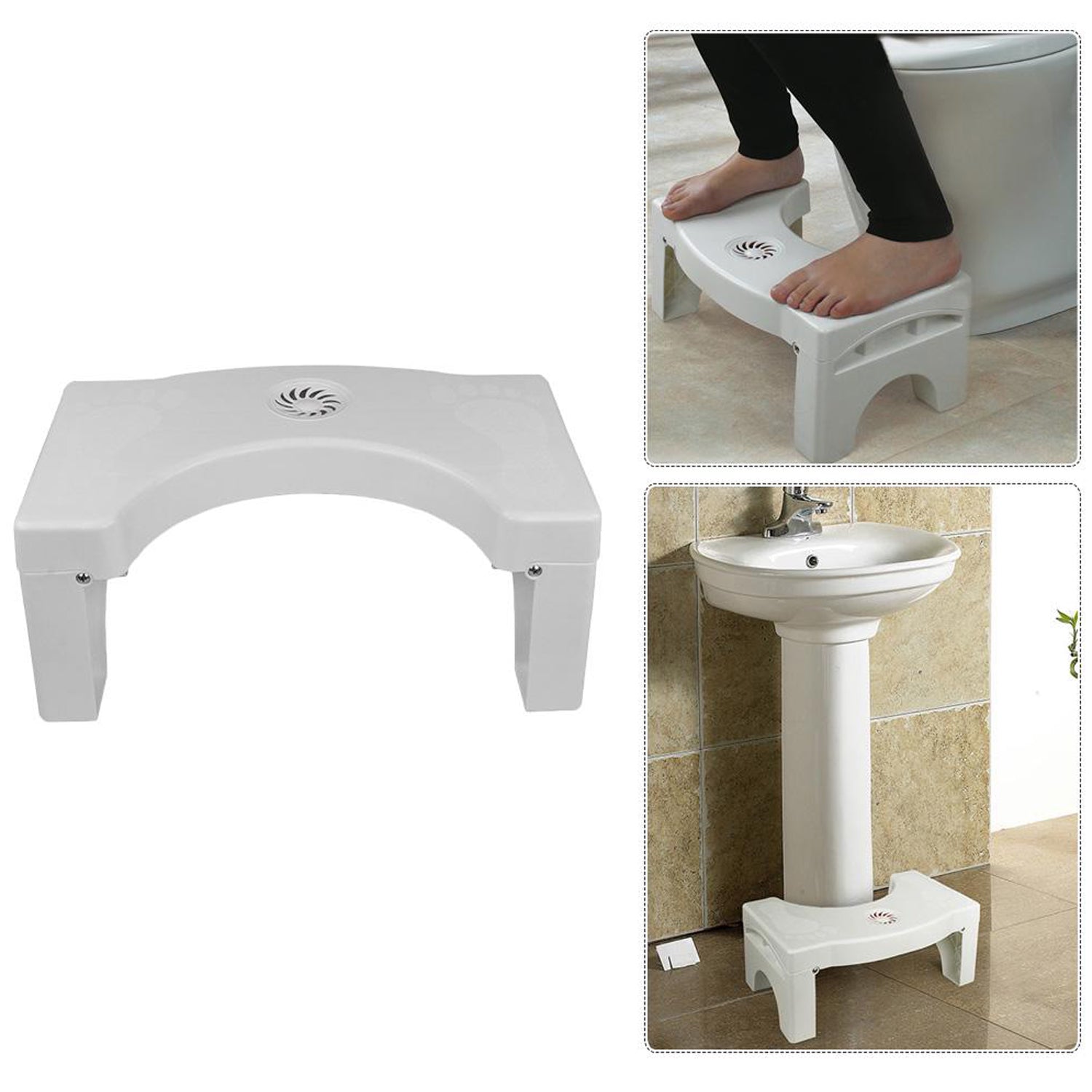 6005A Plastic Non-Slip Folding Toilet Squat Stool