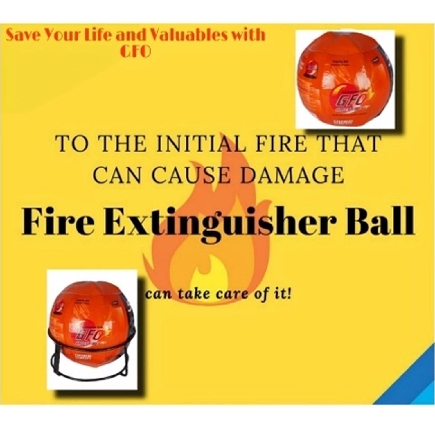 4971 GFO (Green Fire Ball) Automatic Fire Safety Ball — Deodap