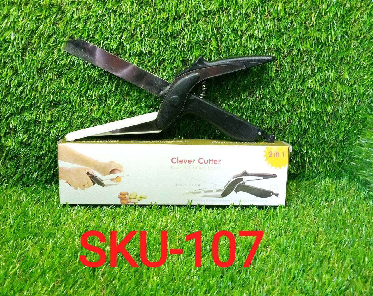 Clever Cutter 2 in 1 Food Chopper Slicer Dicer Vegetable Fruit Cutter ...