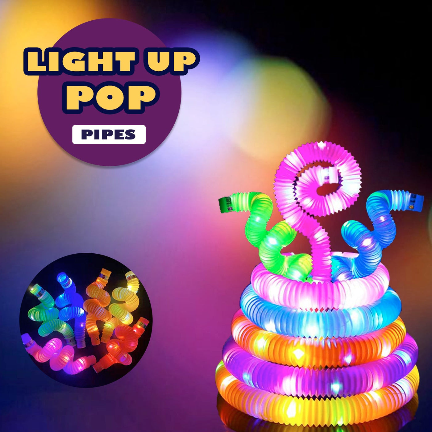 8055 Mini Pop Tubes, Colourful Tubes Sensory Toys — Deodap
